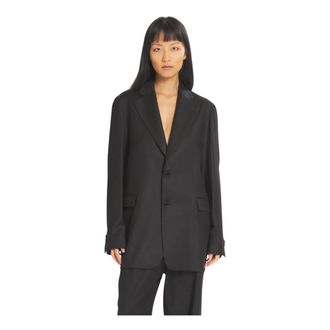 Barena Woll-Einreiher mit Klappentaschen - - Jackets - Damen - Schwarzk - XS