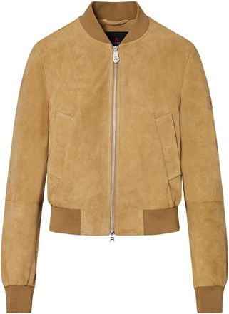 Peuterey Femme, Vestes, Beige, Taille: 42 FR Biker en Daim