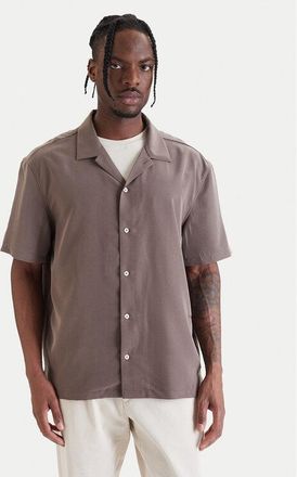 Calvin Klein Hemd LV04LF114G Braun Relaxed Fit