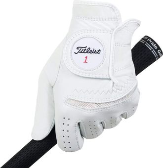 Titleist Perms Soft Golfhandschuh f&uuml;r Damen, Wei&szlig;, S/M