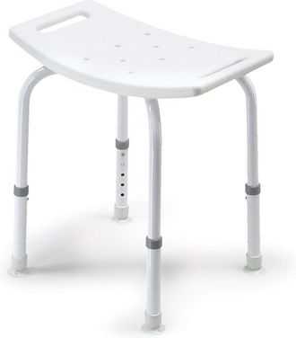 Dietz Duschhocker DH 240 ohne R&uuml;ckenlehne, 5-fach h&ouml;henverstellbar, wei&szlig;