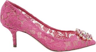 Dolce & Gabbana Femme, Chaussures, Rose, Taille: 37 1/2 EU Bellucci Escarpins