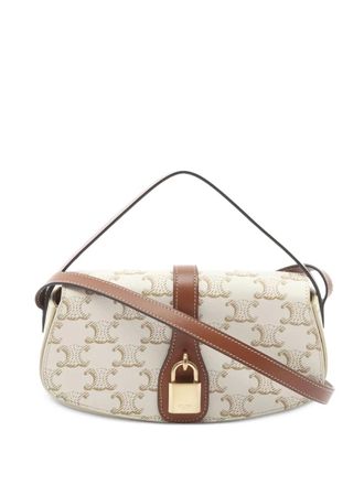 Celine sac port&eacute; &eacute;paule Taboo Triomphe &agrave; cadenas (ann&eacute;es 2010) - Tons neutres