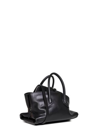 The Attico Womens Top Handle Bag La Passeggiata Mini Black Calf Leather (bos Taurus) Handbags Hand