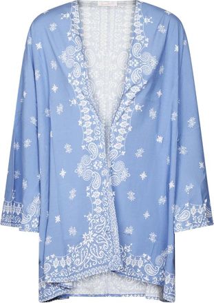 MC2 Saint Barth Femme, Robes, Bleu, Taille: 40/42 FR Milos Kimono Jacket