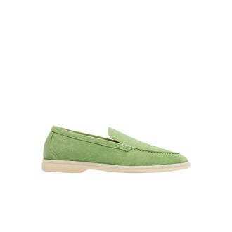 Scarosso Femme, Chaussures, Vert, Taille: 38 1/2 EU Mocassins Ludovica en daim vert clair
