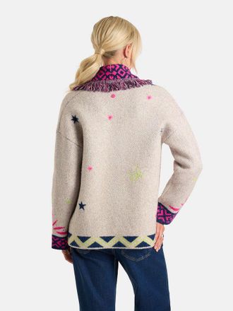 Lieblingsst&uuml;ck Strickjacke AtinaL mit Woll-Anteil, Bindeg&uuml;rtel betont die Taille