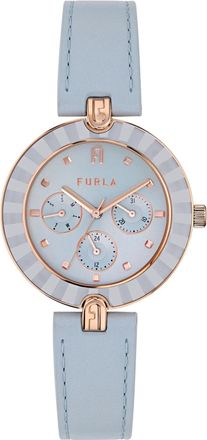 Furla Uhren - Quarz-Analoguhr Furla Logo Links Multifunction - Gr. unisize - in Blau - f&uuml;r Damen