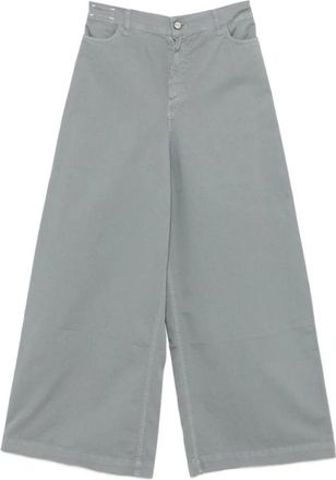 Alysi Femme, Pantalons, Gris, Taille: W27 Jean &agrave; jambes larges