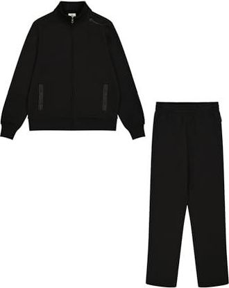 Champion Legacy Script Shop W (117519) - Soft Compact Powerblend Fleece Tonal High-Neck Combinaison de Sport, Noir, L Femme FW24, Noir, L