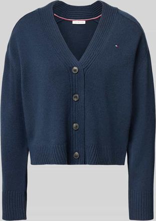 Tommy Hilfiger Cardigan aus Wolle mit Logo-Detail