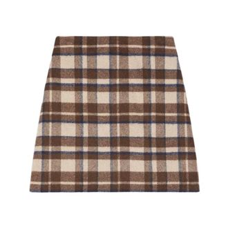 Max Mara Kurzer Woll-Karokleid - - Skirts - Damen - Mehrfarbig - 2XS