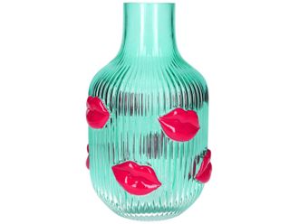 Giftcompany Giftcomany LAmour Vase Lippen türkis 25cm