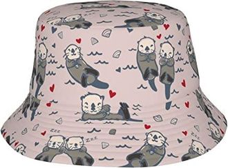 Generic Funky Chapeau de Soleil Adorables Animaux Marins dans la mer Chapeaux de Seau Unisex Bobs Homme pour activités Outdoor Hommes