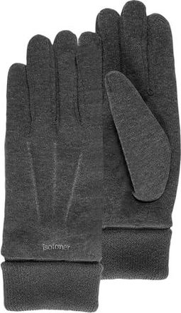 Isotoner Gants homme tactiles en tissu doux et chaud, non doubl&eacute;s, L/XL, gris