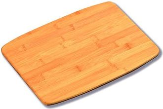 KESPER Schneidebrett, Bambus, Braun, 35x26x1,3 cm, BIOFA-&Ouml;l, abgerundete Ecken, 58331