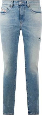 Diesel Homme, Jeans, Bleu, Taille: W28 Jeans Slim L&eacute;gers en Denim avec D&eacute;tails Vintage