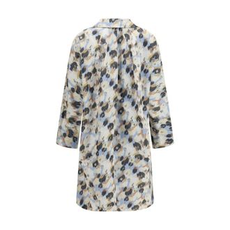 Marni Floral-Print Cocoon Coat - Multicolor