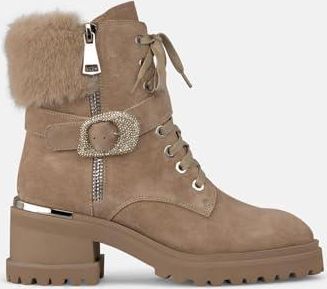 Alma En Pena Bottines à talons pour femme., Vison, 39 EU