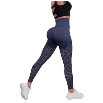 Generic Legging anti-cellulite pour femme - Compression 3D - Opaque - Taille haute - Amincissant - Pour la gym, le yoga, la course &agrave; pied - Contr&ocirc;le du ventre