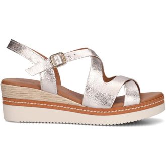 Lina Locchi Elegante Sandalen mit 6 cm Keilabsatz - - Shoes - Damen - Grau - 37 EU