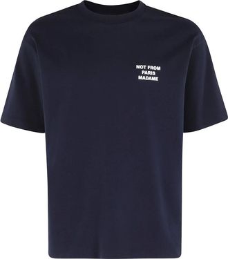 Dr&ocirc;le de Monsieur Homme, Tops, Bleu, Taille: S Slogan T-Shirt