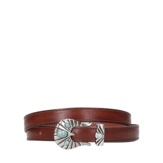 Orciani Western Bull Soft G&uuml;rtel - - Accessories - Damen - Braun - 90 CM