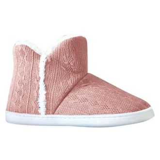 Generic Pantoufles chaudes et moelleuses pour femme - Bottines classiques &agrave; talon plat confortables &agrave; enfiler pour int&eacute;rieur et ext&eacute;rieur - Chaussons dhiver c