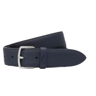Lacoste Ceinture Petit Piqu&eacute; - Homme - Accessoires - Bleu - Taille: 105 CM