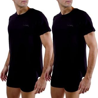 Pierre Cardin Homme Pca/1/Tr/Sigx2 T-Shirt, Noir, XXL EU