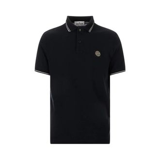 Stone Island Homme, Tops, Bleu, Taille: XL Polo M Corta Slim FIT