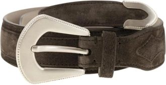 Brunello Cucinelli Femme, Accessoires, Brun, Taille: ONE Size Ceinture en daim