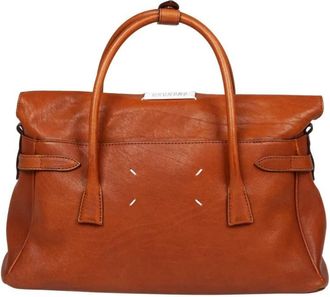 Maison Margiela Shopper & Totes - 5Ac Handbag In Vintage Cognac Leather - Gr. unisize - in Rot - f&uuml;r Damen