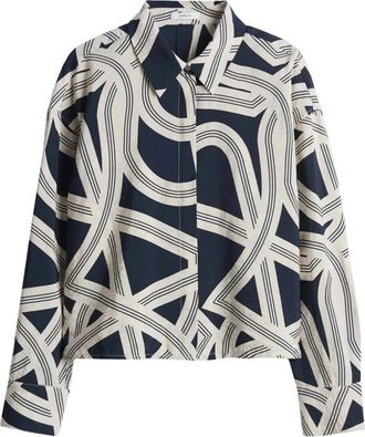 OPUS Langarmbluse Famena Lane - - Blouses & Shirts - Damen - Blau - S