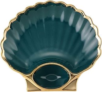 Cabilock Keramik Sushi Teller Porzellan Salatteller Muschel Form Dessertteller Snackteller Kuchenteller Tortenplatte Servierteller Essteller Speiseteller Knöde