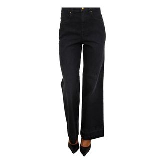 Nenette Gerader Hosenbund aus bequemem Denim ohne Strass - - Jeans - Damen - Schwarzk - W30