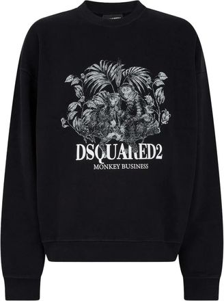 Dsquared2 Homme, Sweatshirts et sweats &agrave; capuche, Noir, Taille: S Dsquared2 Sweaters Black