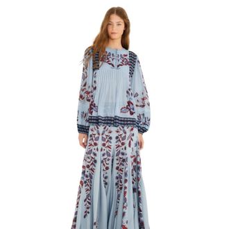 Farm Rio Maxirock Marcelle - - Skirts - Damen - Blau - S