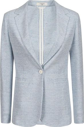 Circolo 1901 Femme, Vestes, Bleu, Taille: 38 FR Stuoia Lino Cotone