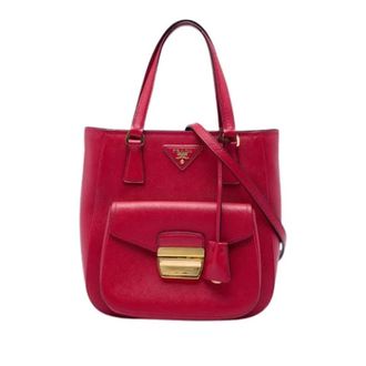 Prada Pre-owned Saffiano Satchel - - Pre-owned - Damen - Rot - ONE SIZE