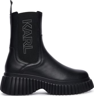 Karl Lagerfeld Stiefeletten KARL LAGERFELD Kreeper Wedge KL44460 Schwarz
