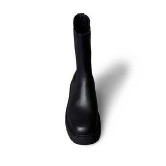 Calvin Klein Bottines crant&eacute;es en cuir