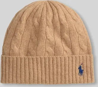 Polo Ralph Lauren M&uuml;tze aus Woll-Mix mit Logo-Stitching