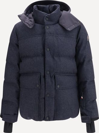 Moncler Padded denim-effect wool Ski Jacket Male 2
