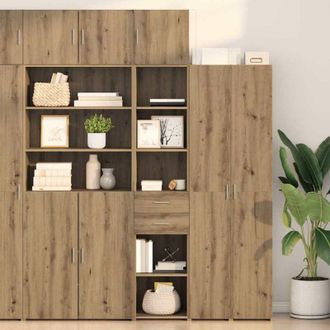 vidaXL vidaXL Haut Armoire avec tiroir Ch&ecirc;ne artisanal 40 x 42,5 x 185 cm