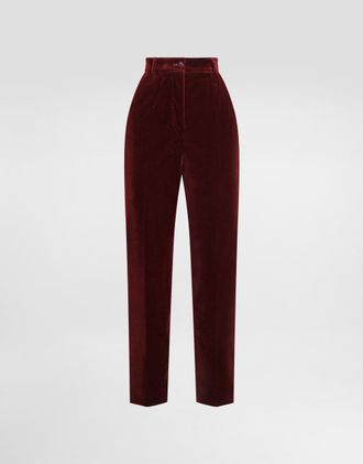 Dolce & Gabbana Samt-hose - Frau Hosen Und Shorts Violett 38