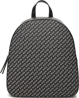 John Richmond Rucks&auml;cke - Eco-Friendly Leather Backpack With Textured Patter - Gr. unisize - in Grau - f&uuml;r Damen