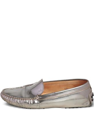 Tod's Penny-Loafer aus Lackleder - Grau