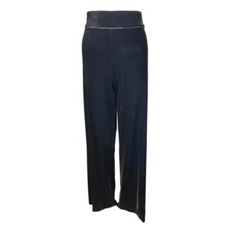 D.exterior Femme, Pantalons, Bleu, Taille: 40 FR Wide Pantalons