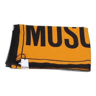 Moschino Femme, Accessoires, Jaune, Taille: ONE Size Silk Scarf